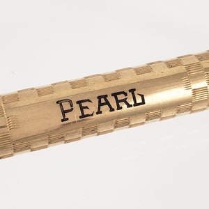 Antique Superite Mechanical Pencil Pendant- Gold-filled With Name Pearl ...