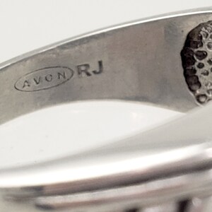 Vintage Sterling Silver Mens Ring Signed RJ Graziano for Avon - Size 11 ...