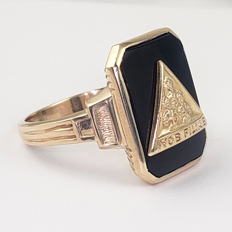 Vintage Job's Daughters Iyob Filae Ring in 10K Gold and - Etsy