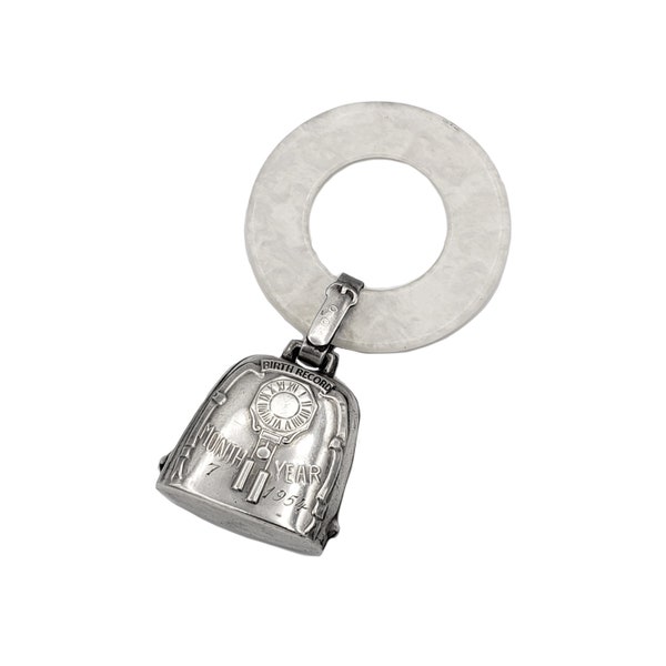 Sterling Silver Baby Rattle Ring - Etsy