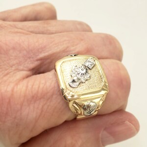 Vintage BPOE Elks Club Ring With Diamond in Solid 10K Gold - Size 8.5 ...