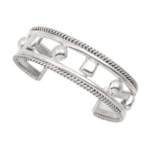 Sterling Silver Cuff Bracelet Vintage Mexican Cuff With - Etsy