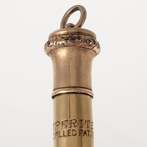 Antique Superite Mechanical Pencil Pendant- Gold-filled With Name Pearl ...