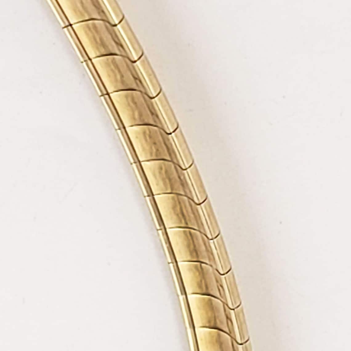 Vintage 10K Gold Necklace Flexible Cocoon Chain Neckpiece in - Etsy