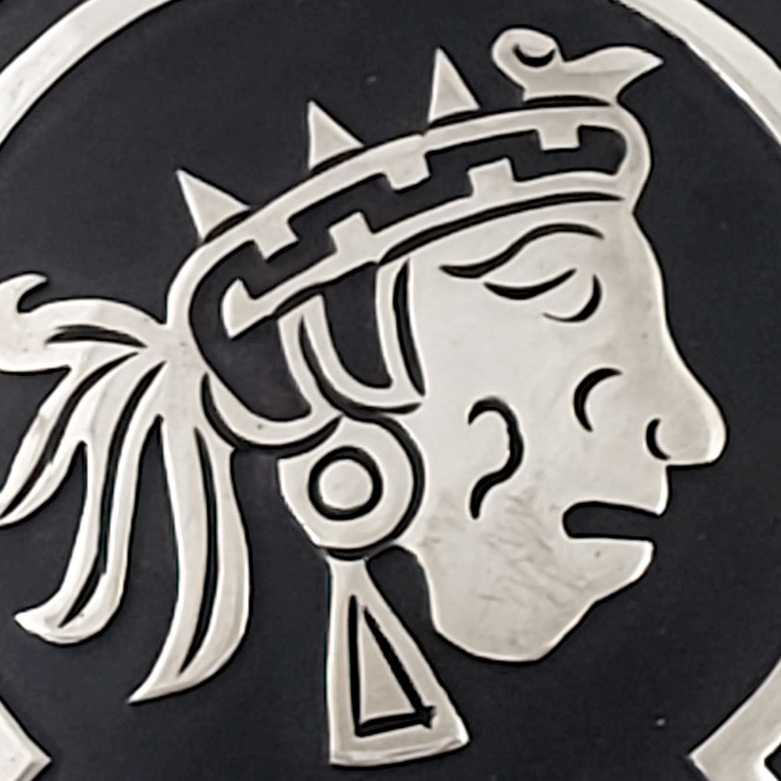 Huge Aztec Warrior Medallion in Sterling Silver 1 Ozt - Etsy