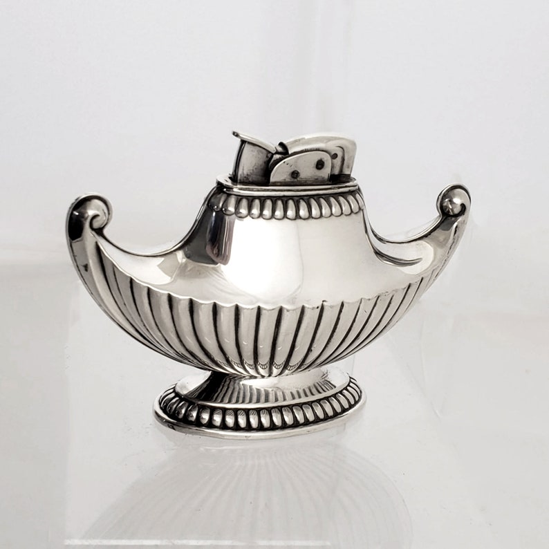 Vintage Sterling Silver Table Lighter - Evans Genie Lamp Design - 2.75 ...