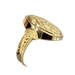 18K Gold Textured Ring by ZRW - Very Sparkly - Size 9 - Etsy