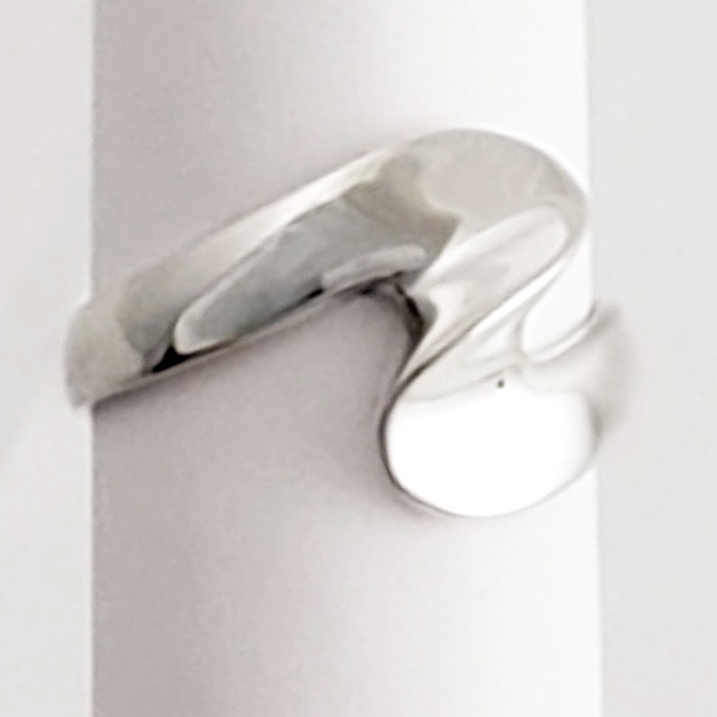 Vintage Sterling Silver Squiggle Ring Size 9 | Etsy