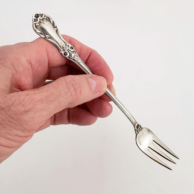 Set of 6 Vintage Cocktail Forks in Sterling Silver Wild Rose - Etsy