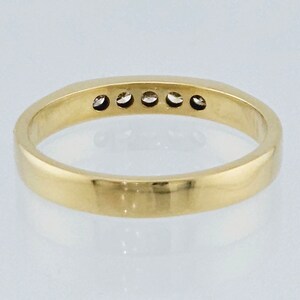 Vintage 5 Stone Diamond Ring in Solid 14K Gold - Size 6.5 - Etsy