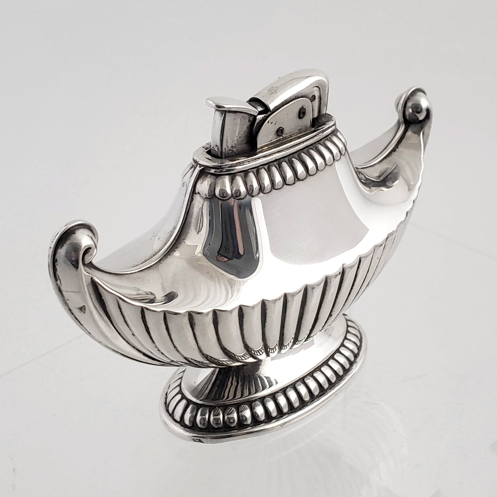Vintage Sterling Silver Table Lighter - Evans Genie Lamp Design - 2.75 ...