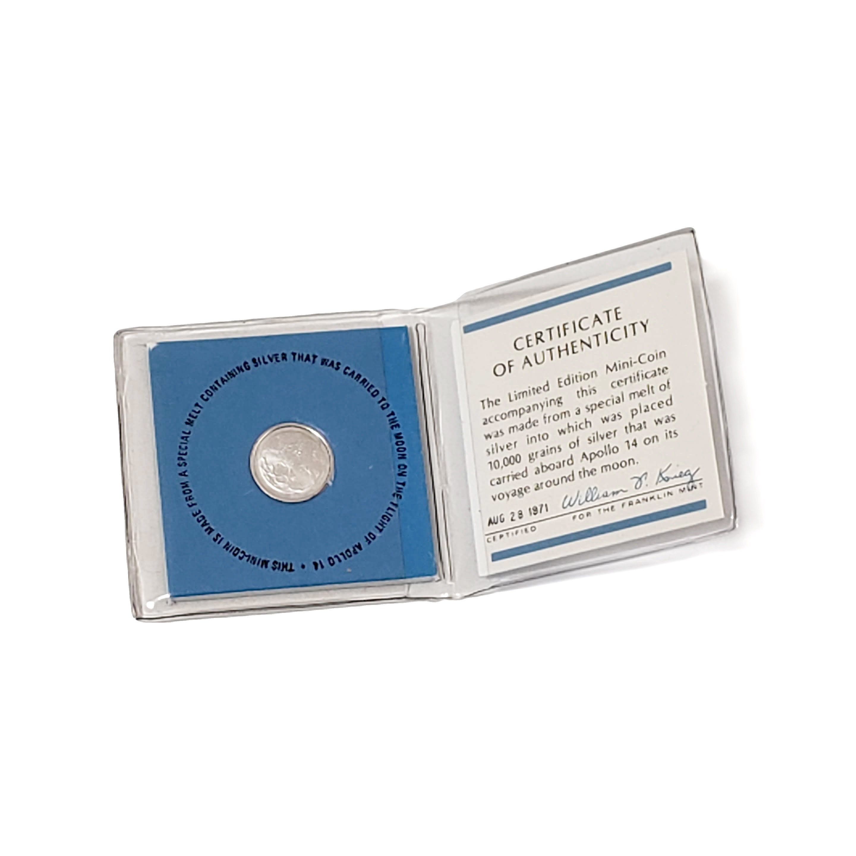 Apollo 14 Mini Coin Silver