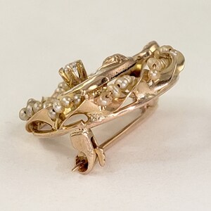 Antique Moolah Shriners Lapel Pin - 10K Gold With Diamond & Seed Pearls ...