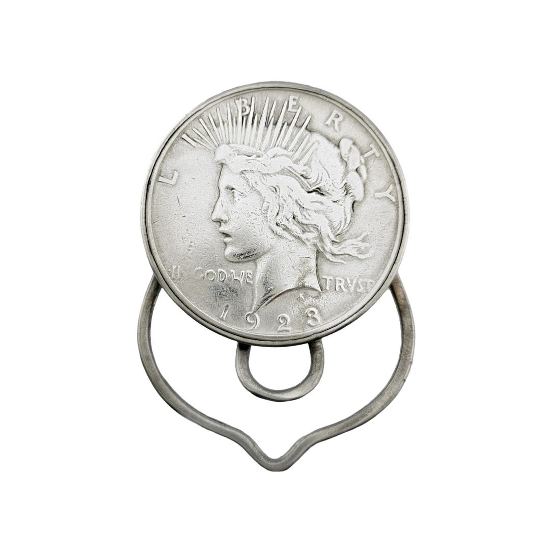 1923 Silver Peace Dollar Money Clip - Charles Thomae - 2.25" Tall - Etsy