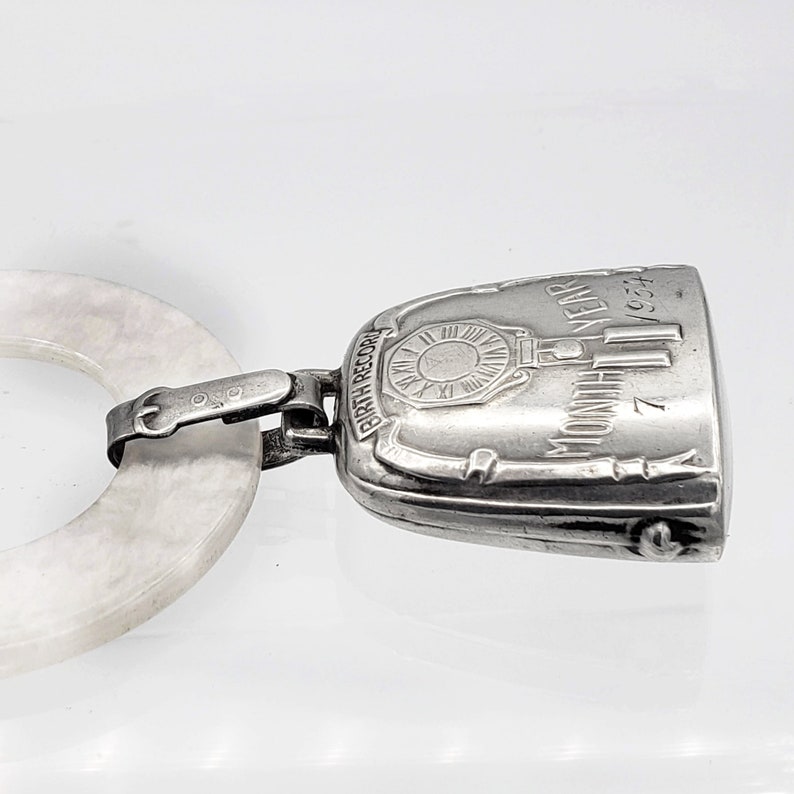 Vintage Sterling Silver Bell Baby Rattle Teething Ring - Etsy