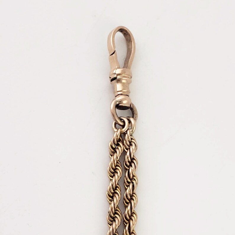 Victorian Slider Chain in 10K Gold 50 Long Watch Chain - Etsy