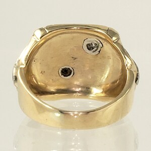 Vintage BPOE Elks Club Ring With Diamond in Solid 10K Gold - Size 8.5 ...