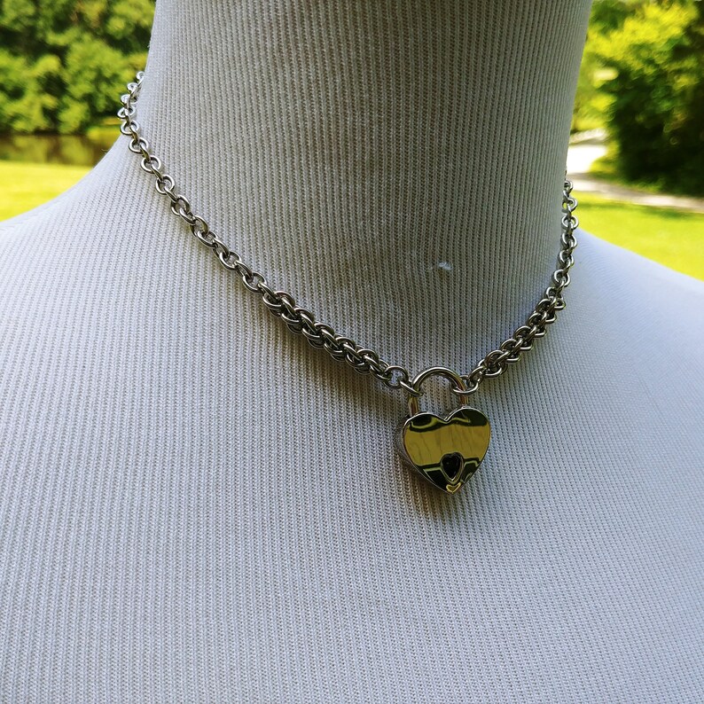 BDSM Discreet Locking Day Collar Necklace Submissive Slave - Etsy