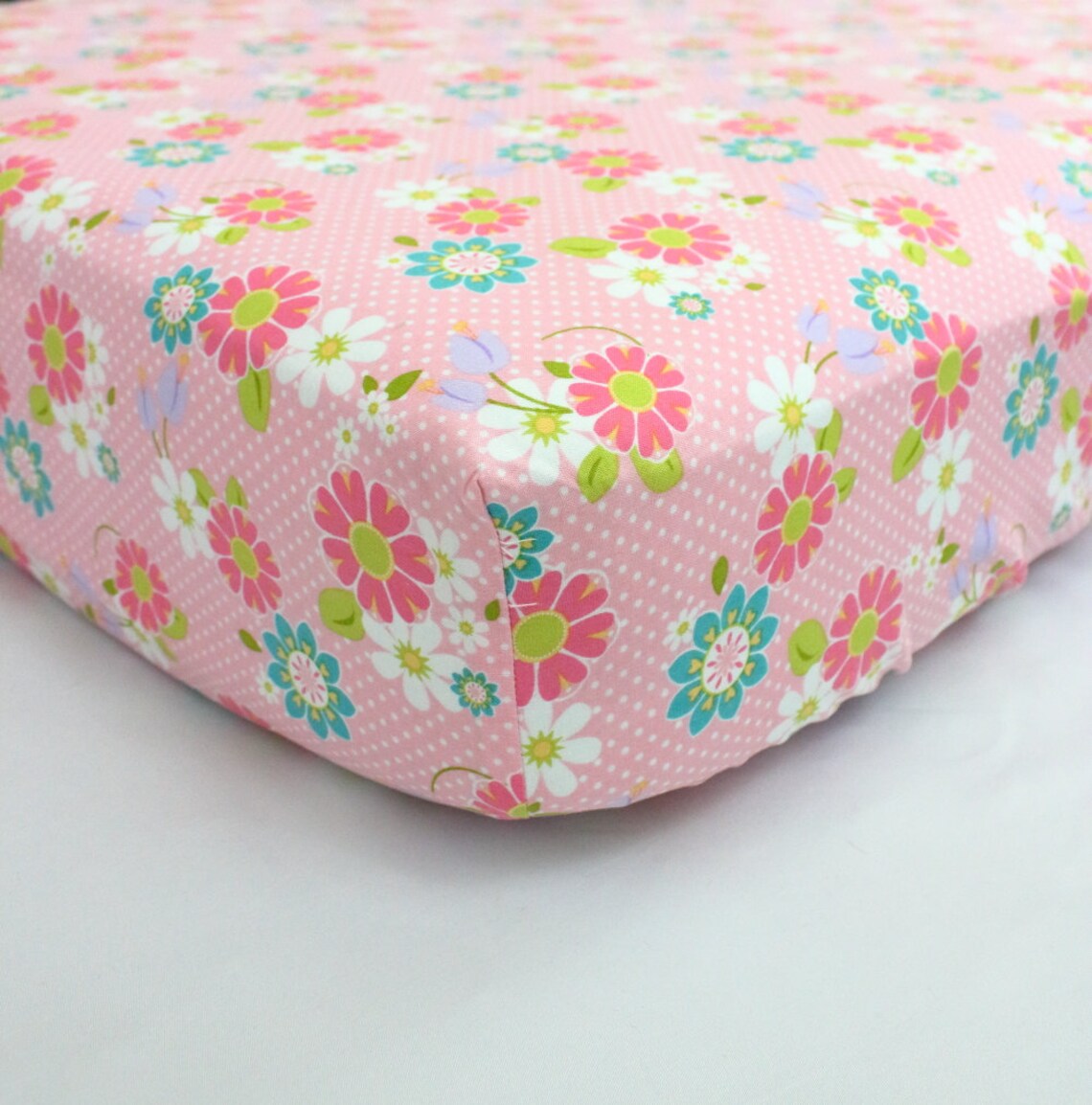 Abagail Princess Crib Set/ Princess Nursery/ Floral Crib Sheet/ Pink ...