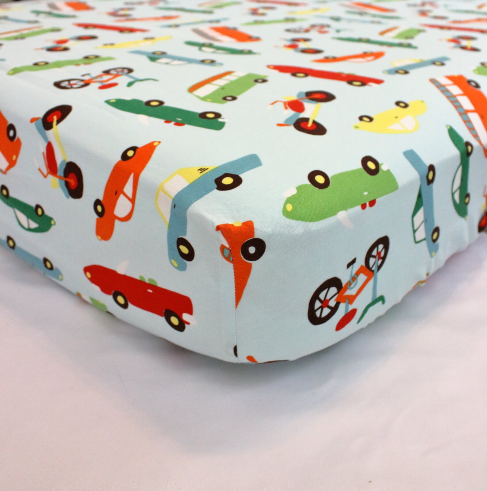 Thomas Car Crib Bedding / Things That Go / Vintage Cars Crib Set / Blue ...