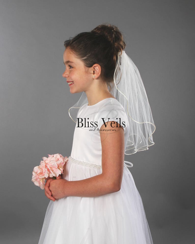 Confirmation Veil Flower Girl Veil Fast Shipping - Etsy