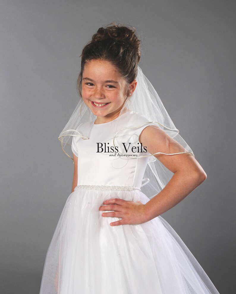 First Holy Communion Veil Fast Shipping - Etsy