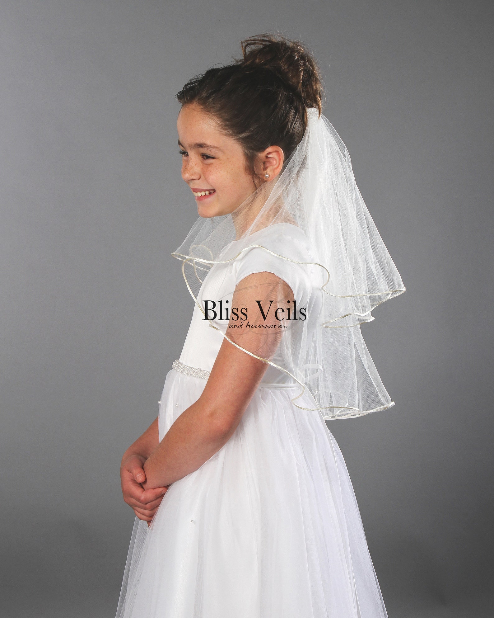 First Holy Communion Veil Fast Shipping - Etsy