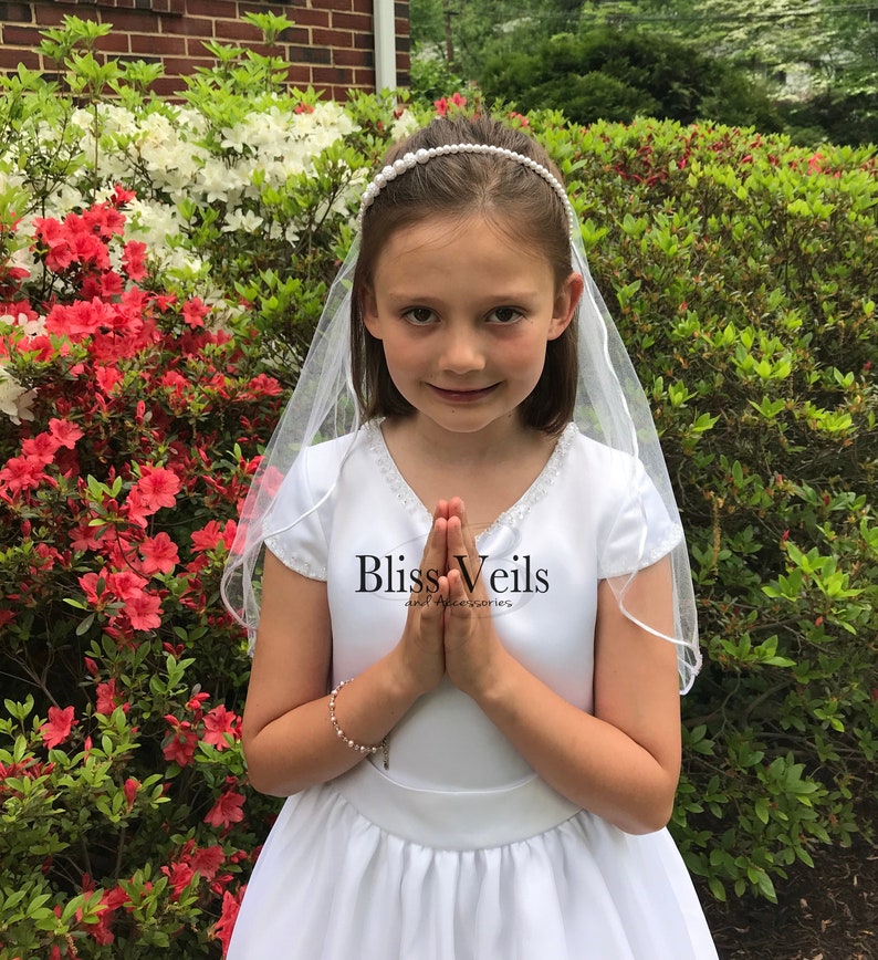 Confirmation Veil Flower Girl Veil Fast Shipping - Etsy