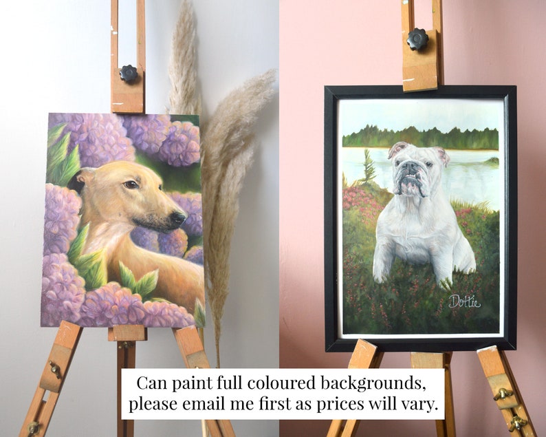 Instant Gift idea Gift Voucher for hand painted Pet Portrait | Etsy