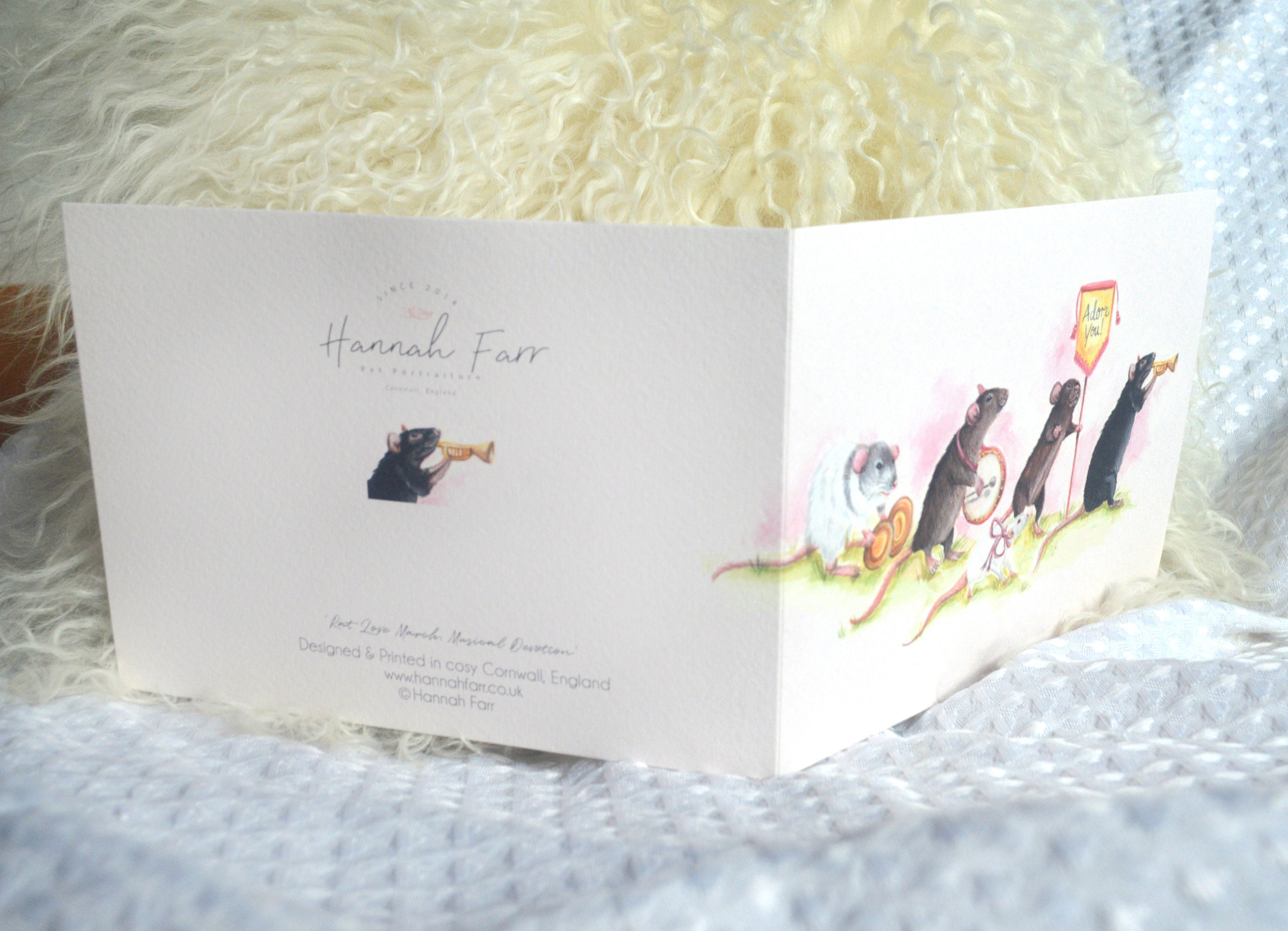 Rat Marching Band Anniversary Card: Funny Rodent Love (5x7 Inch) - Etsy