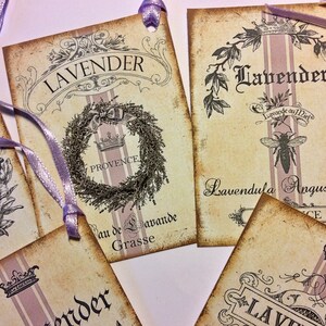 CHAMPS DE LAVANDE Tags Lavender Kitchen Florist Tags French Style ...