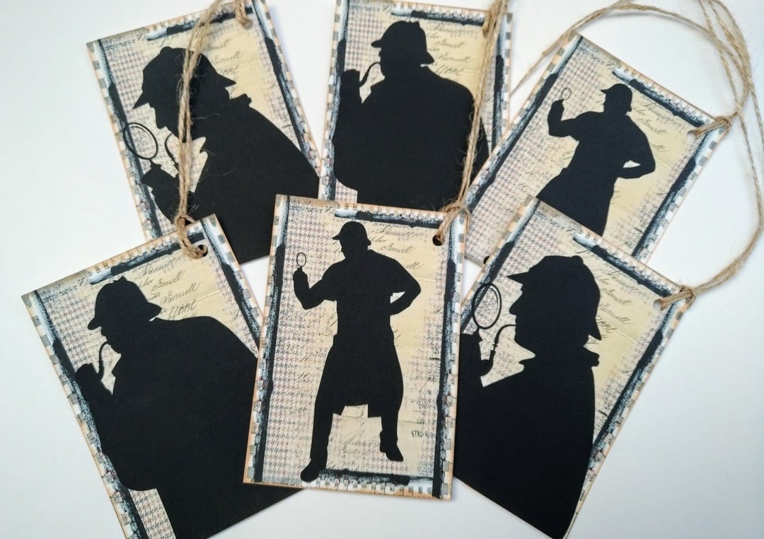 DETECTIVE AGENCY Sherlock Holmes Themed Tags Detective Tags Sherlock ...