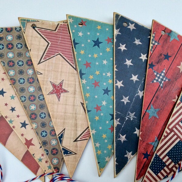 4th of July Bunting - Etsy