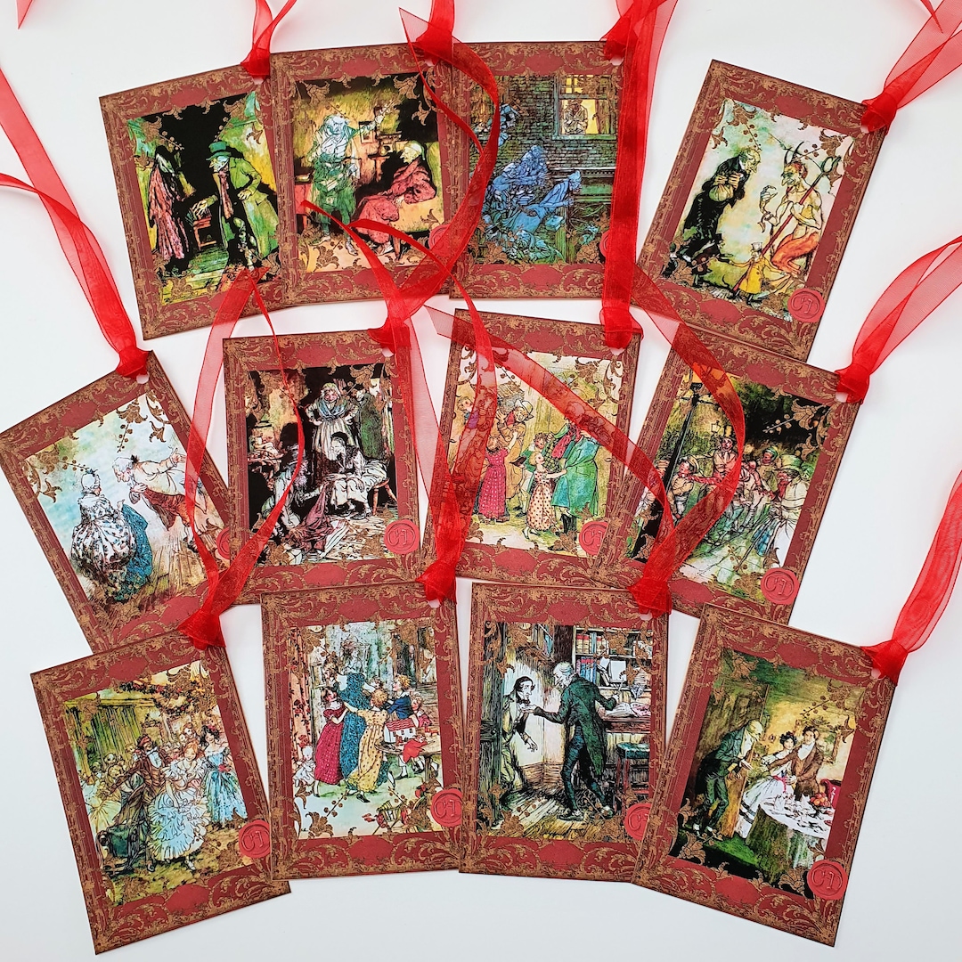 A CHRISTMAS CAROL Tags Scrooge Themed Charles Dickens Victorian Style ...