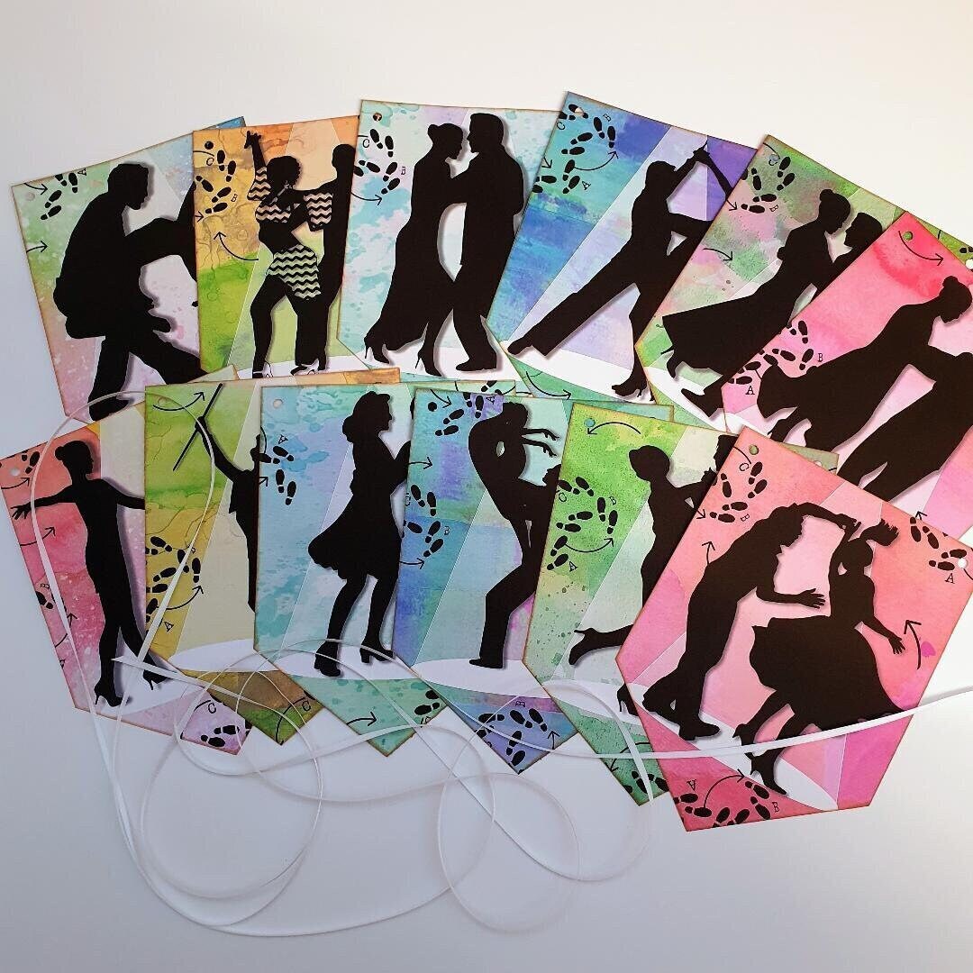 LARGE PARTY BANNER 2, Birthday Party Bunting, Dancing Party Themed ...