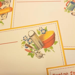 MY RECIPE FOR..., 12 Recipe Cards, Cookery and Kitchen Ephemera for ...