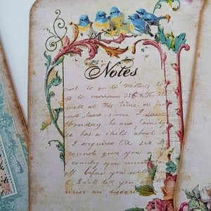 SPRING NOTEBOOK, Victorian Style Easter, Springtime Gift Tags, Spring ...