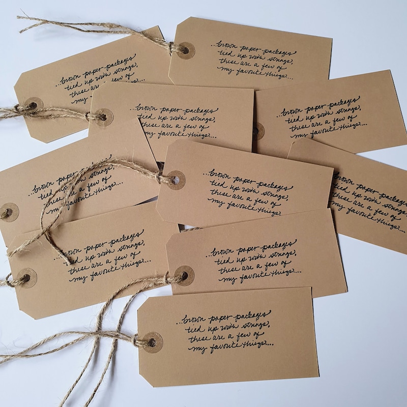 Brown Kraft Tags - Etsy