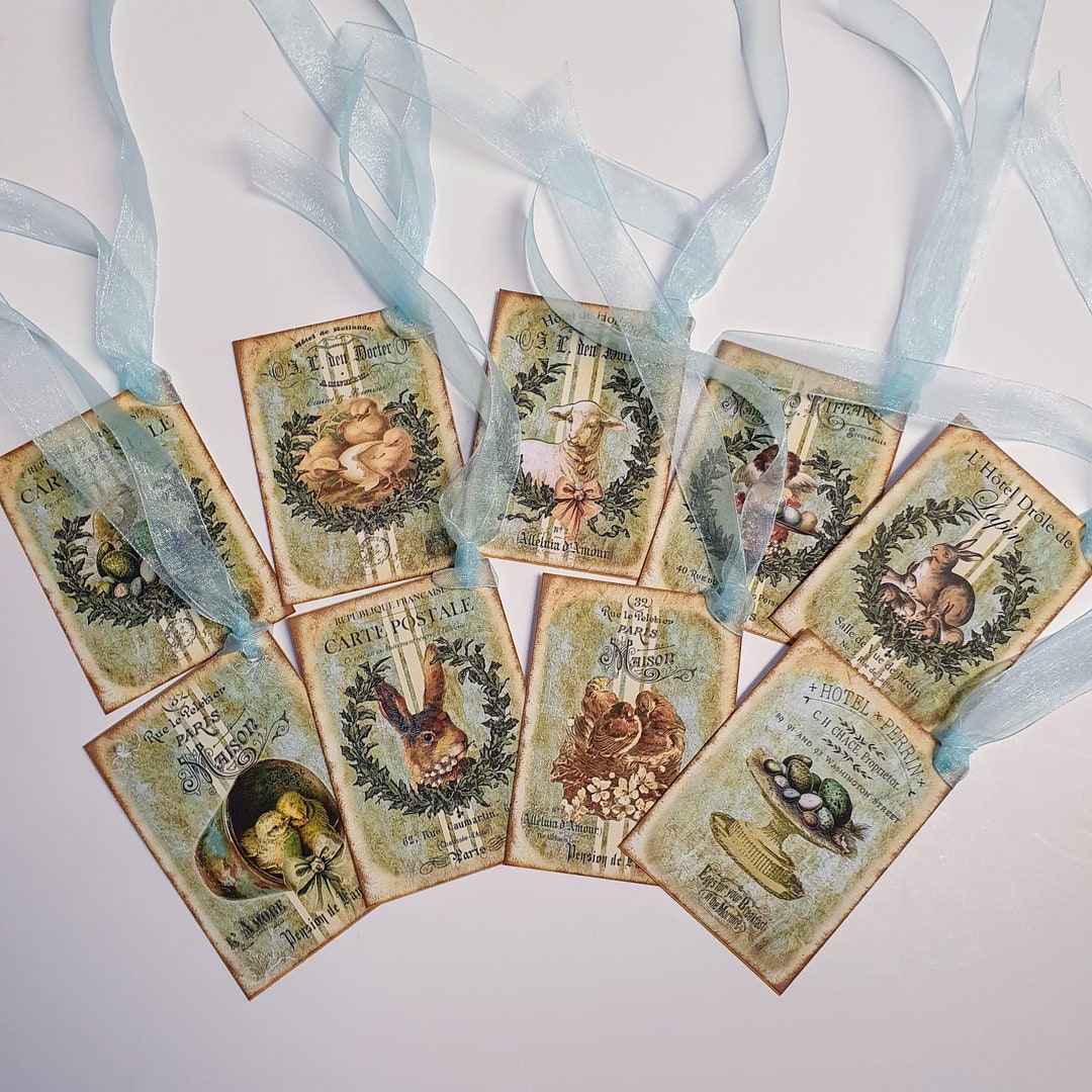THE SPRING AWAKENING, Victorian Easter Tags, Spring Time Gift Tags ...