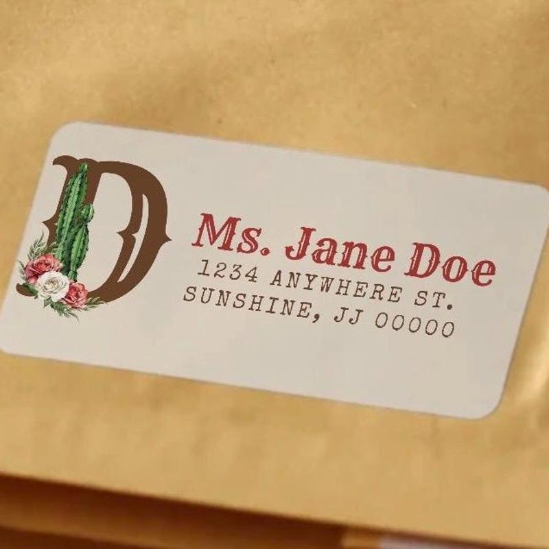 Western Address Stamp - Etsy