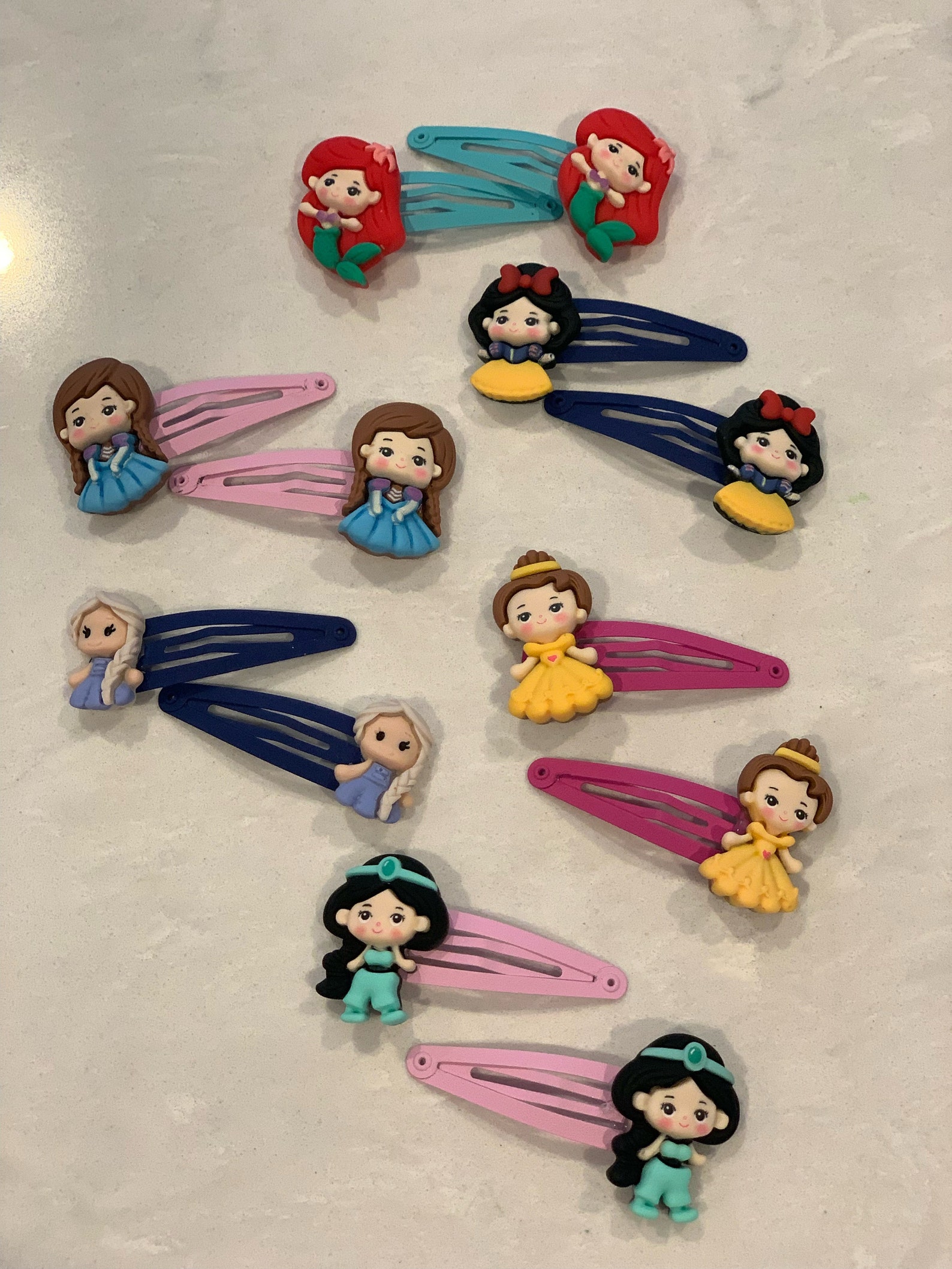 Princess Hair Clips Fish Extenders, Party Favors, Cruise, Disney - Etsy