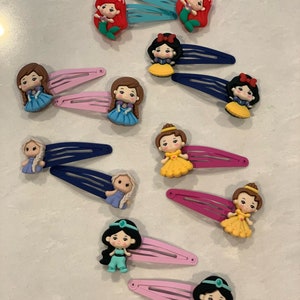 Princess Hair Clips Fish Extenders, Party Favors, Cruise, Disney - Etsy