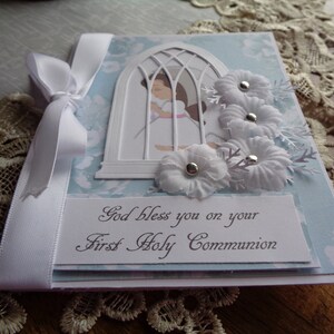 Personalized First Holy Communion Card, Choice of Skin and Hair Color ...
