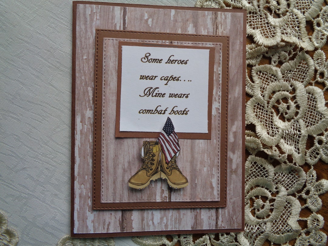 Military Cards, United States Army, Army Boots, 3 Dimensional, A2 ...