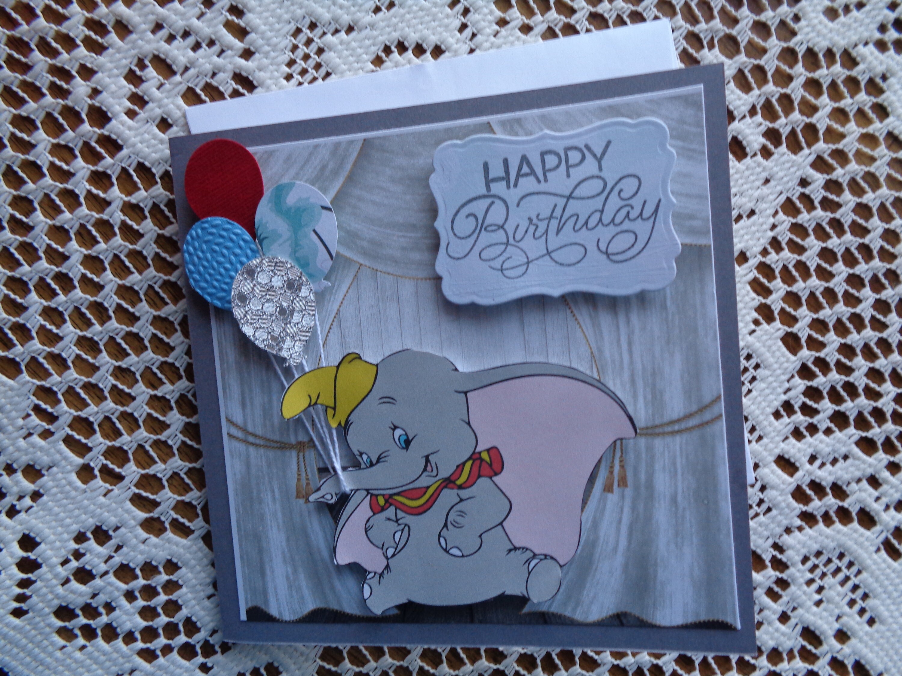 Personalized Disney Card Dumbo Balloons Birthday Card For | Etsy