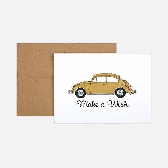 Gold Buggy Birthday Greeting Card | Etsy