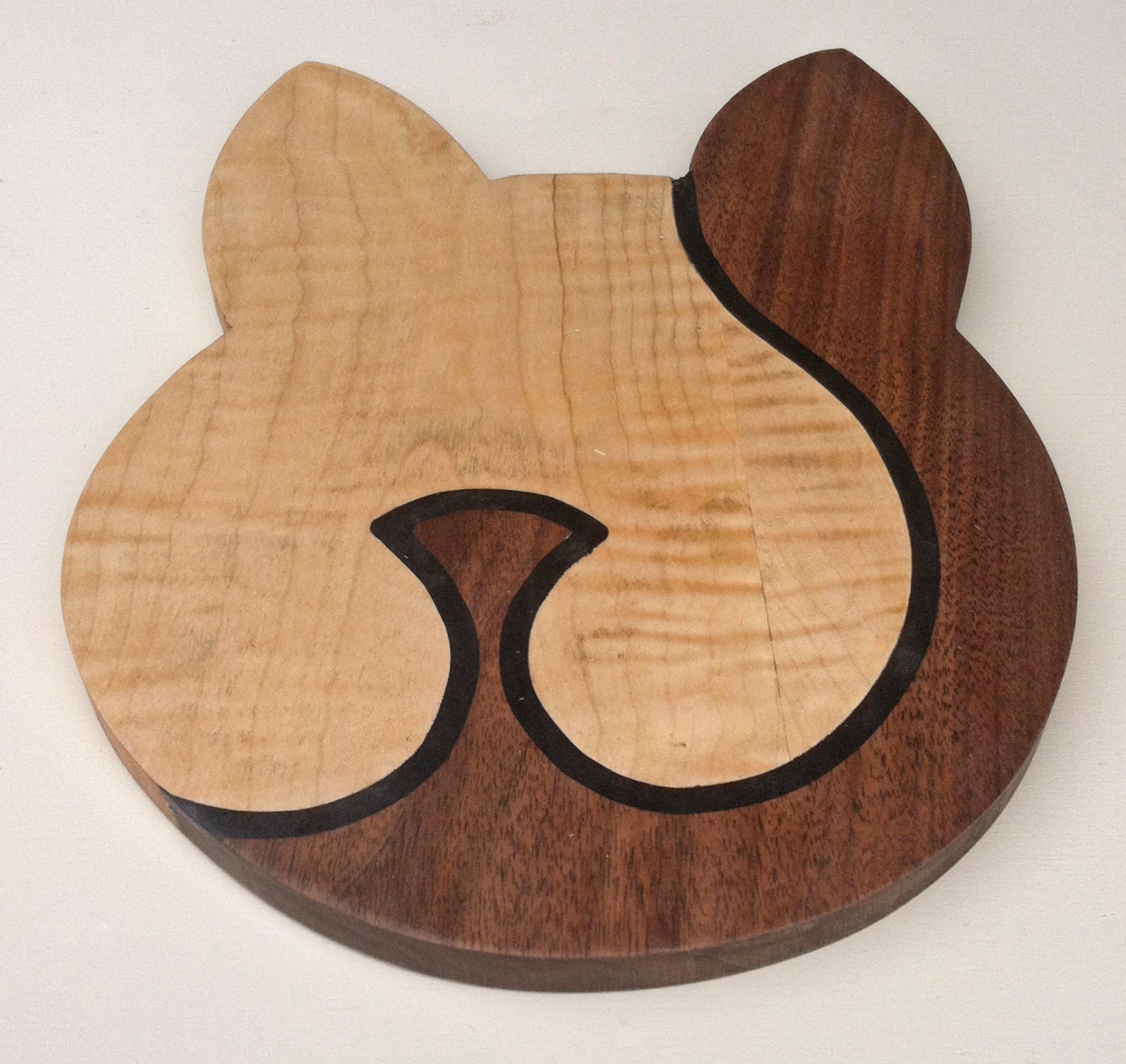 Wood Cheese & Serving Board - Cat - Etsy