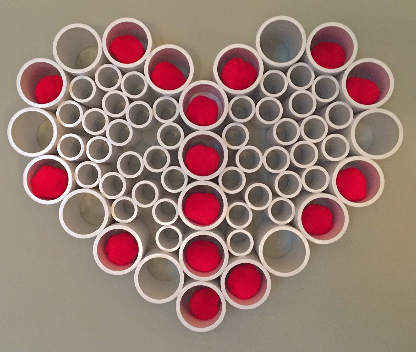 Valentine's Day PVC Heart Wreath - Etsy