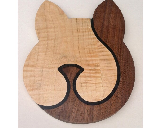 Wood Cheese & Serving Board Cat | Etsy