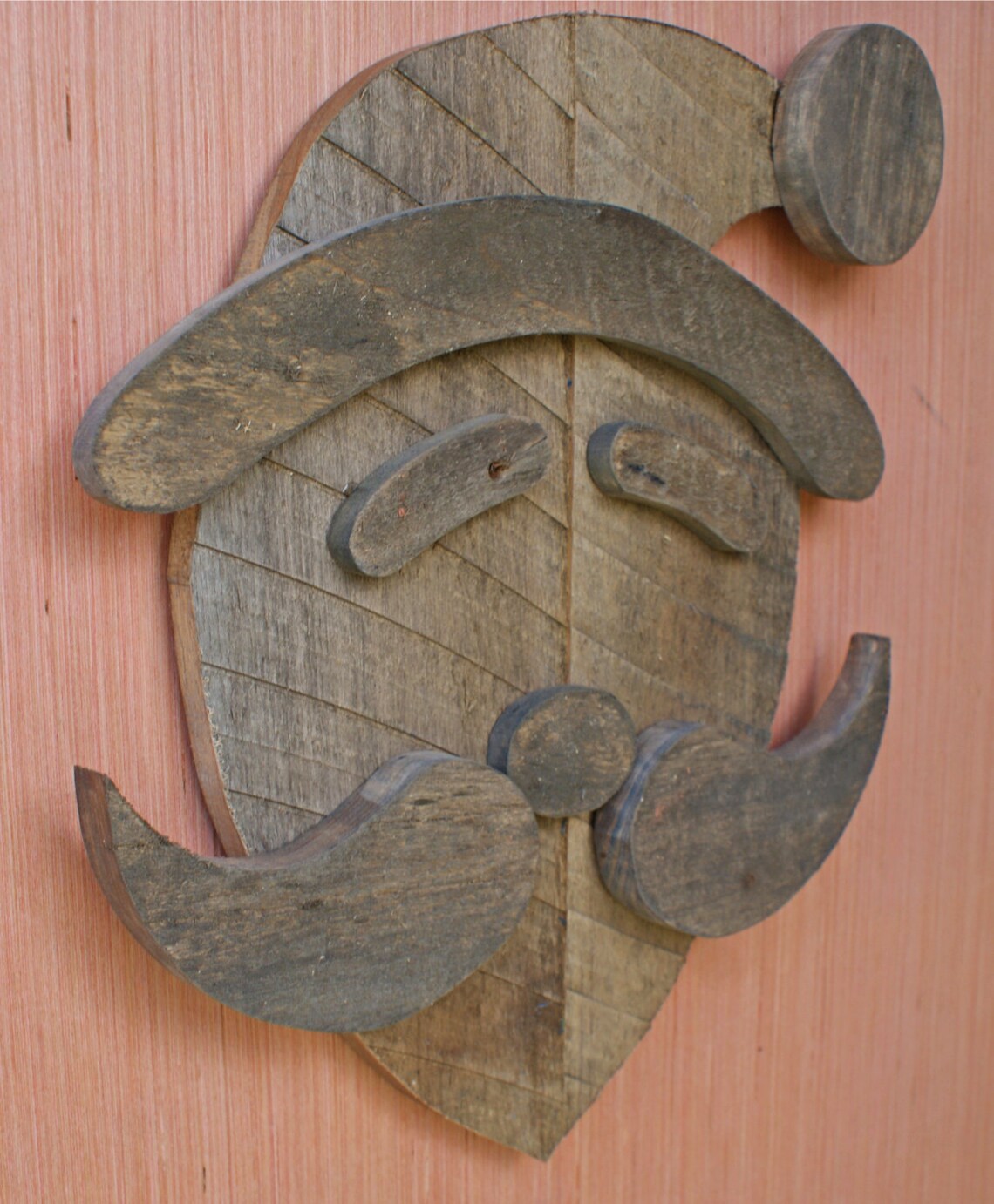 Santa Reclaimed Pallet Wood Wall Art - Etsy